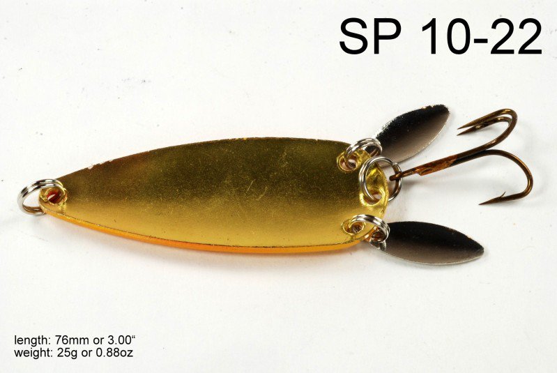 [SP 10-22]3"" Five of Diamonds Bass Pike Trout Casting Spoon Fishing ...