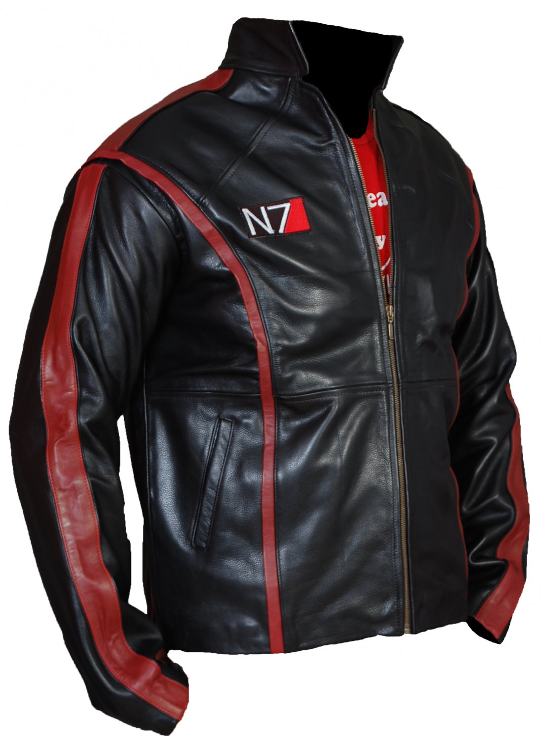 Mass Effect 3 N7 Commander Shepard Gaming Leather Jacket