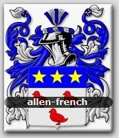 ALLEN - French - Coat of Arms - Family Crest GIFT! 4x6