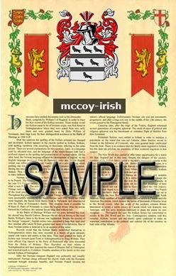 MCCOY - IRISH - Armorial Name History - Coat of Arms - Family Crest ...