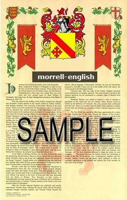MORRELL - ENGLISH - Armorial Name History - Coat of Arms - Family Crest ...