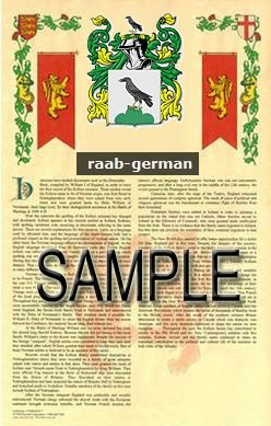 RAAB - GERMAN - Armorial Name History - Coat of Arms - Family Crest ...