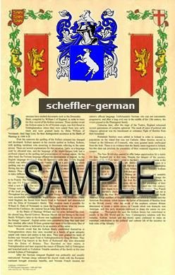SCHEFFLER - GERMAN - Armorial Name History - Coat of Arms - Family ...