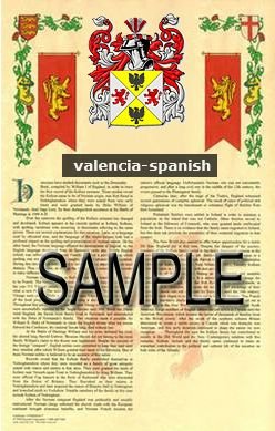 VALENCIA - SPANISH - Armorial Name History - Coat of Arms - Family ...