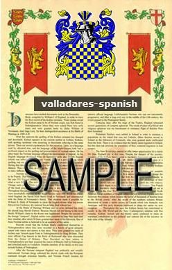 VALLADARES - SPANISH - Armorial Name History - Coat of Arms - Family ...