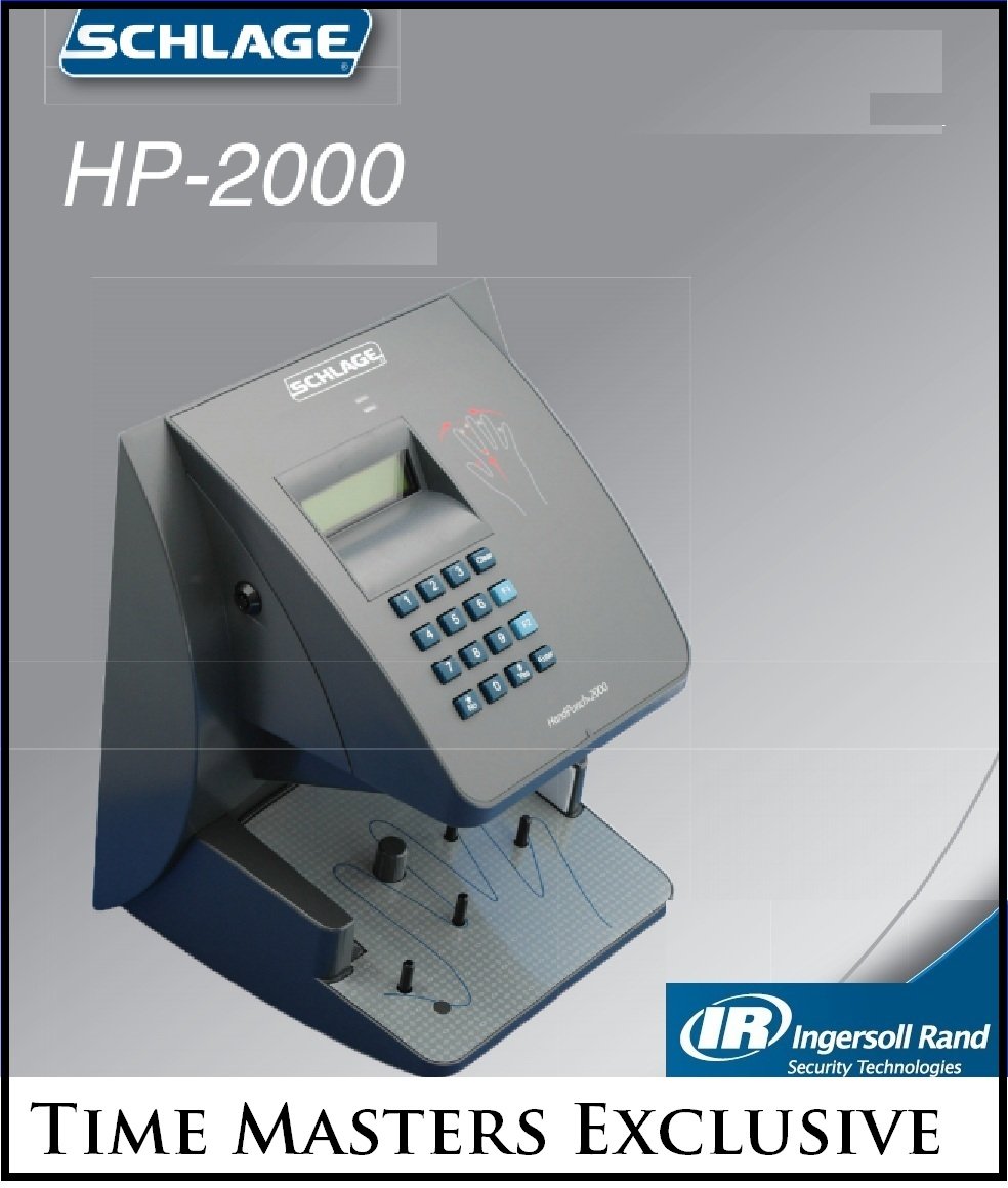 INGERSOLL RAND SCHLAGE BIOMETRIC HANDPUNCH HP 2000 (RS232-SERIAL) 512 ...