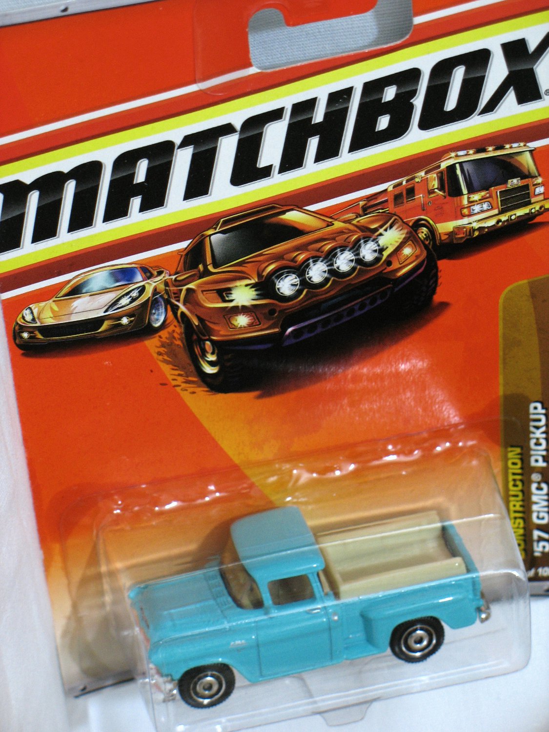 Matchbox Construction 1957 GMC Pickup Blue 1/66 Die Cast Model Car