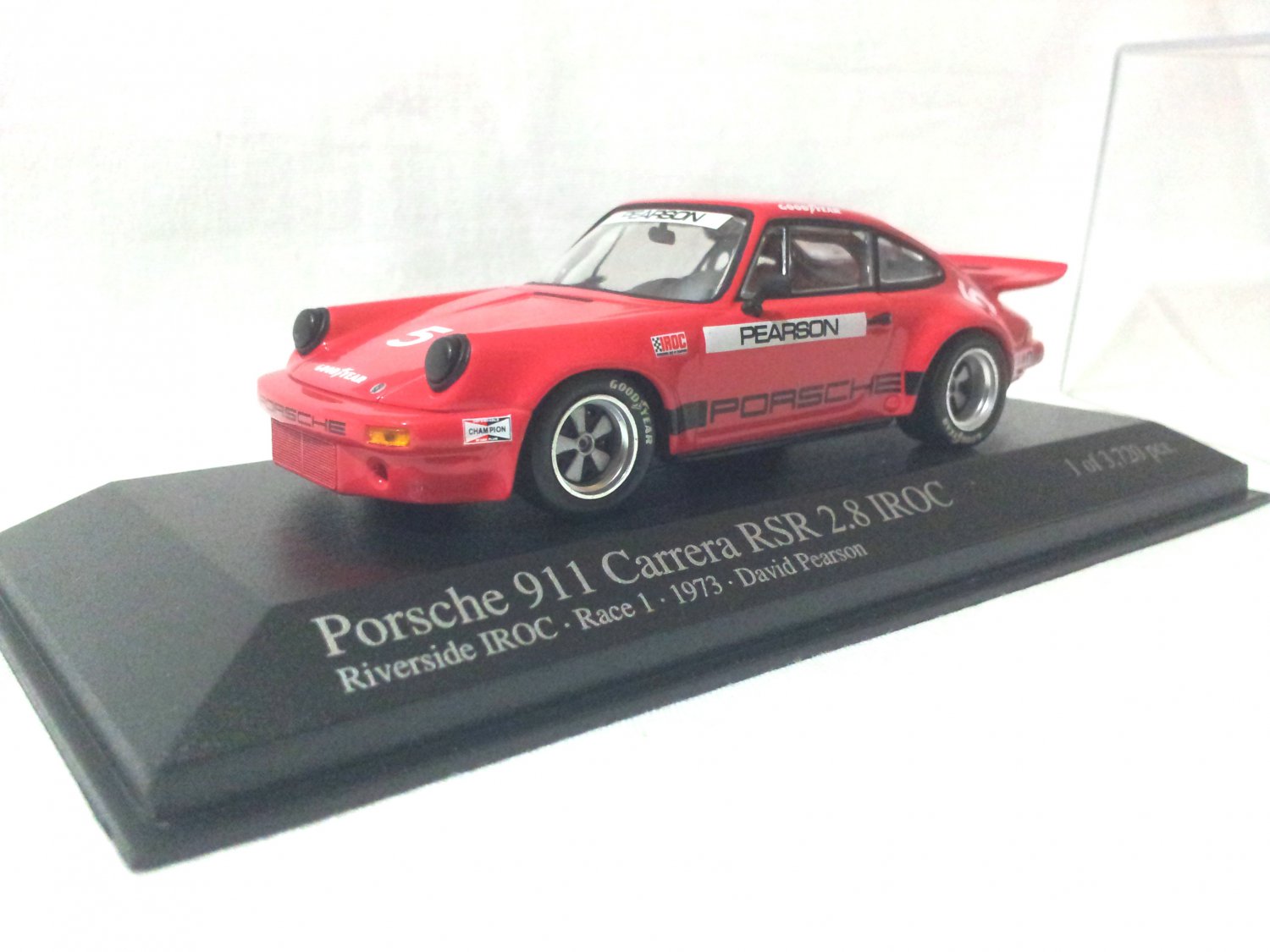 Porsche 911 Carrera RSR 2.8 IROC #5 David Pearson 1973 Red 1/43 Die ...