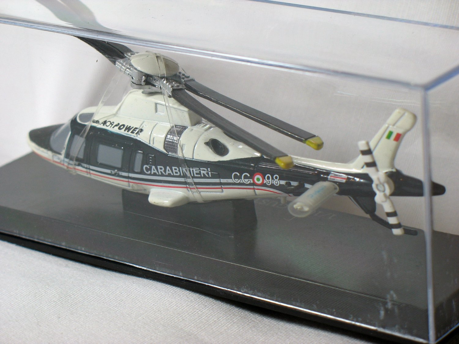 Agusta Carabinieri Sky Pilot A109 Power Helicopter Black White 1/100 ...