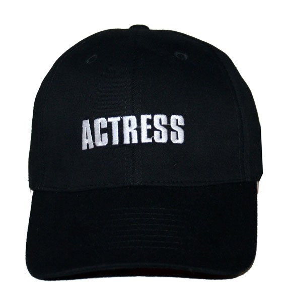 Black movie crew cap with" Actress" embroidered on it. - 5670