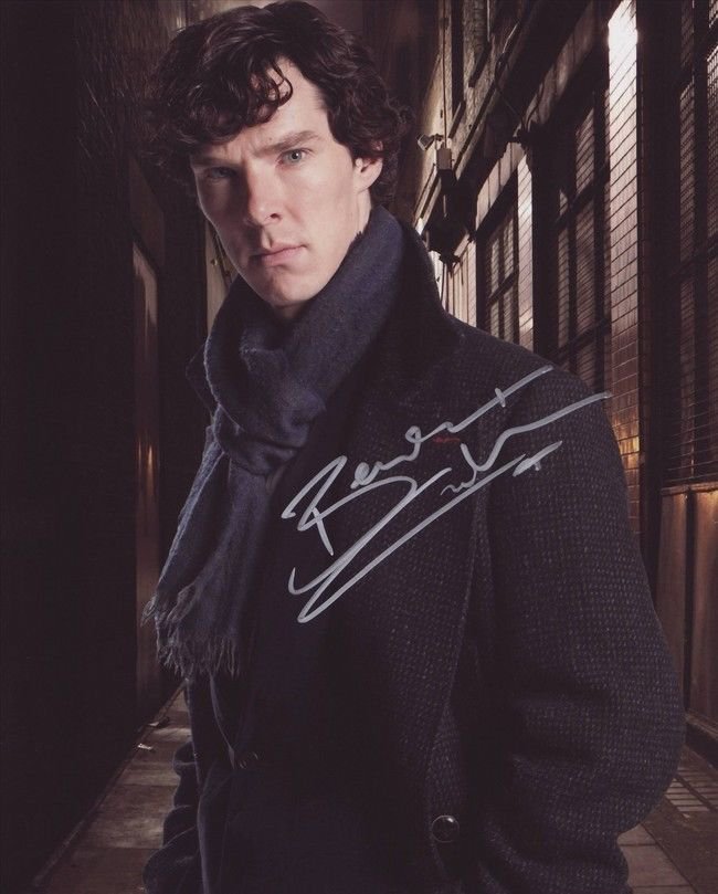 BENEDICT CUMBERBATCH SIGNED PHOTO 8X10 RP AUTOGRAPHED SHERLOCK