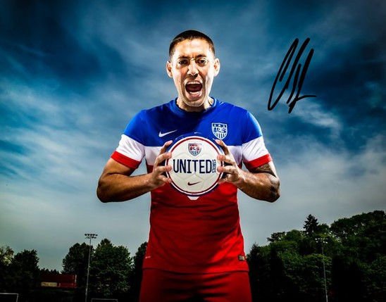 CLINT DEMPSEY SIGNED POSTER PHOTO 8X10 RP AUTOGRAPHED WORLD CUP SOCCER