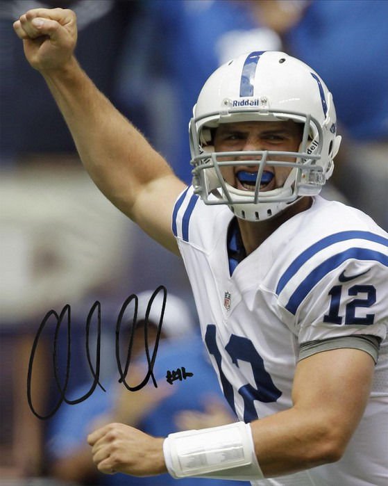 ANDREW LUCK SIGNED AUTOGRAPHED PHOTO RP 8X10 AUTO INDIANAPOLIS COLTS NFL