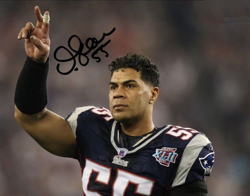 Junior Seau signed Autographed photo rp 8x10 New England Patriots jr