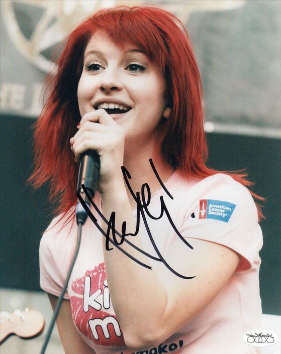 * HAYLEY WILLIAMS SIGNED AUTOGRAPHED PHOTO RP 8X10 PARAMORE