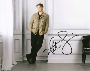 NATHAN FILLION SIGNED POSTER PHOTO 8X10 RP AUTOGRAPHED CASTLE