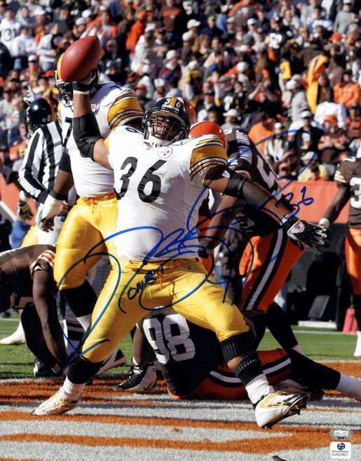 JEROME BETTIS SIGNED PHOTO 8X10 RP AUTOGRAPHED PITTSBURGH STEELERS THE BUS