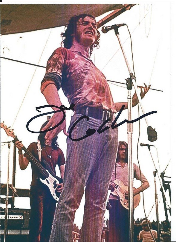 * JOE COCKER SIGNED PHOTO 8X10 RP AUTOGRAPHED