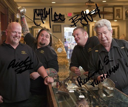 PAWN STARS CAST SIGNED PHOTO 8X10 RP AUTOGRAPHED THE OLD MAN