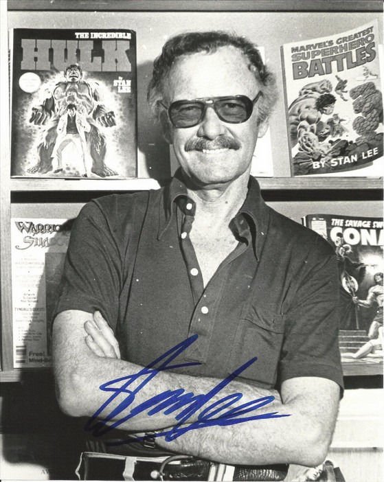 STAN LEE SIGNED POSTER PHOTO 8X10 RP AUTOGRAPHED MARVEL COMICS