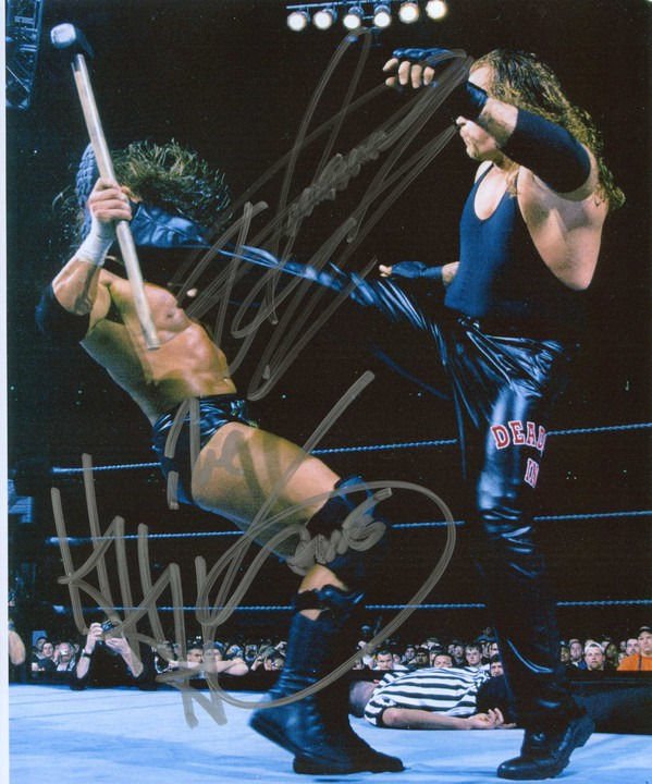 THE UNDERTAKER & TRIPLE H SIGNED PHOTO 8X10 RP AUTOGRAPHED HHH WWE ...