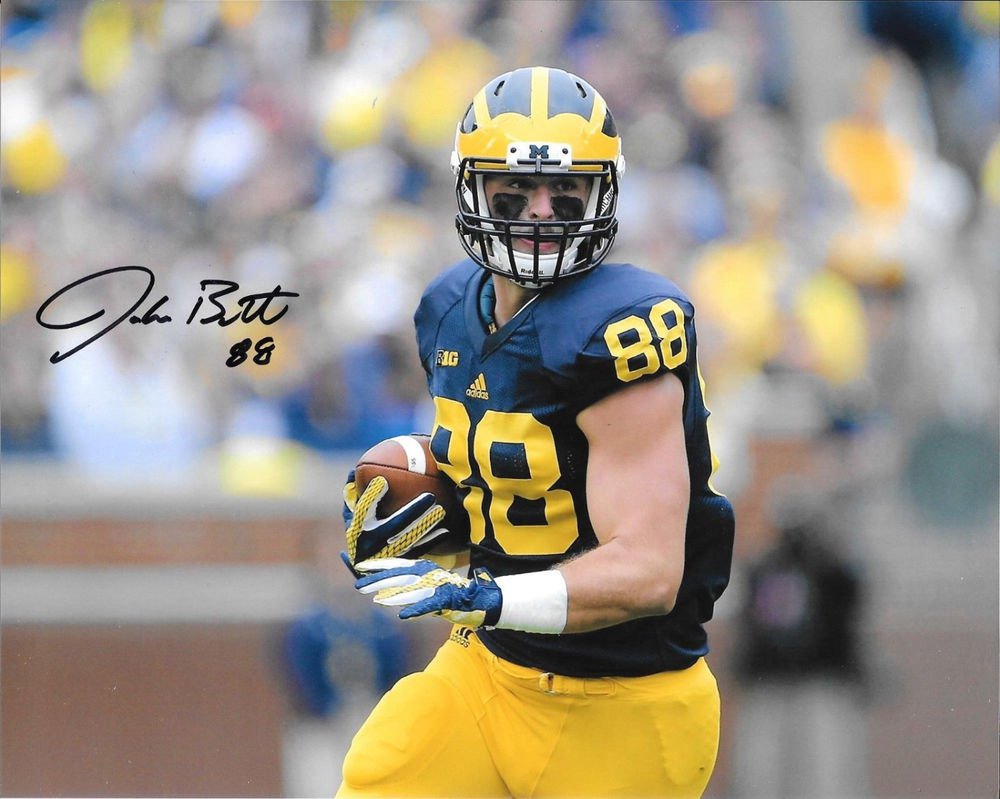 JAKE BUTT SIGNED PHOTO 8X10 RP AUTOGRAPHED MICHIGAN WOLVERINES GO BLUE