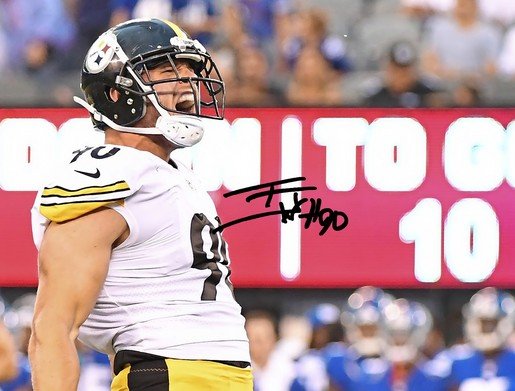 TJ WATT SIGNED PHOTO 8X10 RP AUTOGRAPHED T.J. PITTSBURGH STEELERS