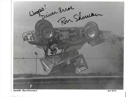 RON SHUMAN SIGNED PHOTO 8X10 RP AUTOGRAPHED RACE CAR DRIVER