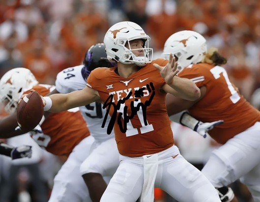 SAM EHLINGER SIGNED PHOTO 8X10 RP AUTOGRAPHED TEXAS LONGHORNS
