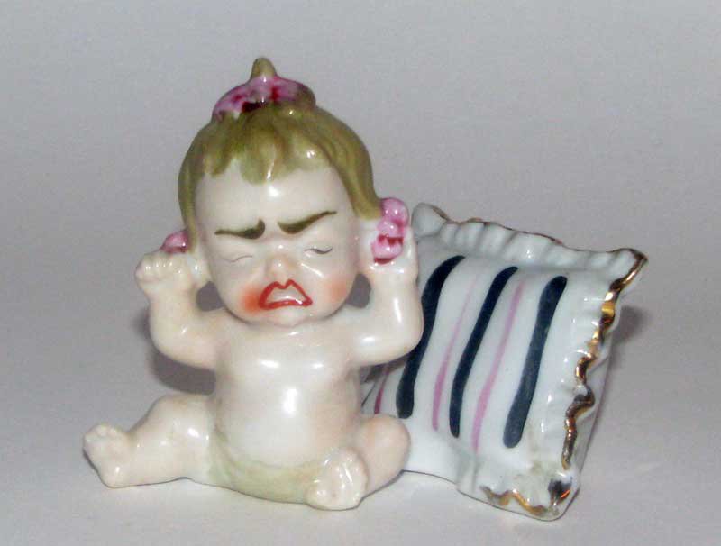 Crying Baby Salt & Pepper Shakers