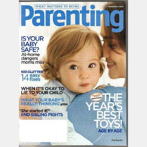 PARENTING November 2007 Magazine Kid Clutter No More Sibling Rivalry