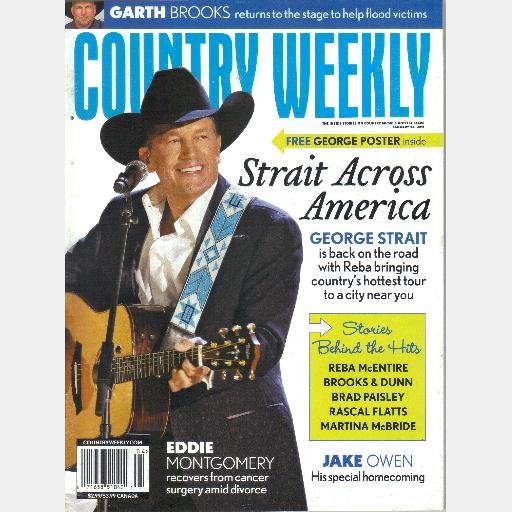 COUNTRY WEEKLY January 24 2011 GEORGE STRAIT ACROSS AMERICA Poster Jake ...