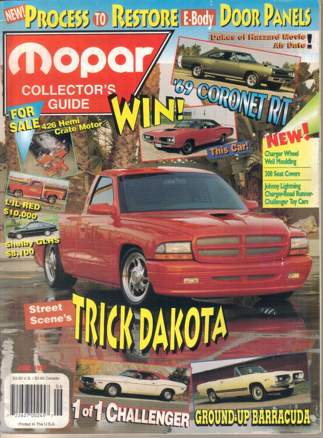 Mopar Collector's Guide Magazine June 1997-Dodge Coronet RT-1967 ...