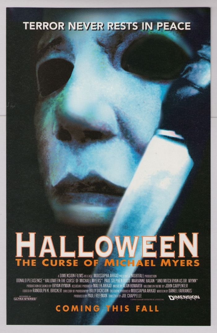 HALLOWEEN: The Curse of Michael Myers '90s PRINT AD horror movie ...