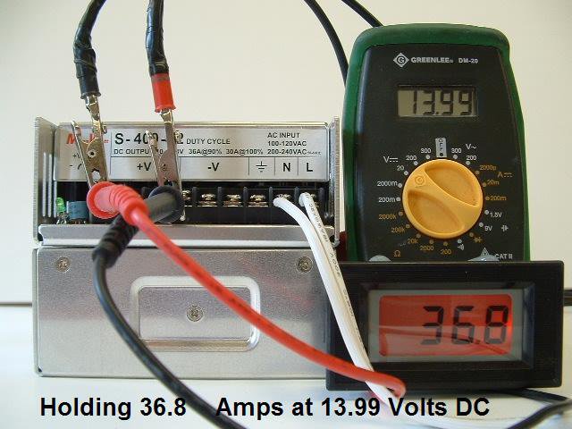 36 Amp 12 Volt Power Supply CB HAM Radio Adjustable Voltage 13.8 V DC ...
