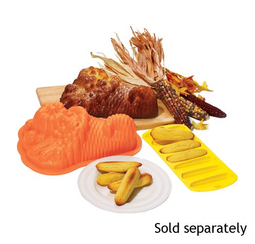 Thanksgiving Silicone Cornucopia Cornbread Baking Mold - Avon