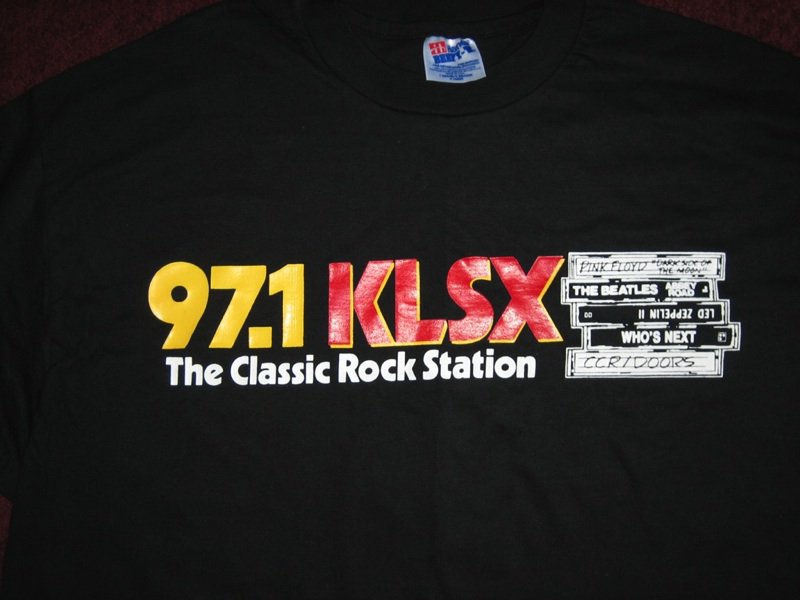 VTG 97.1 KLSX T SHIRT CLASSIC ROCK HEAVY METAL XL