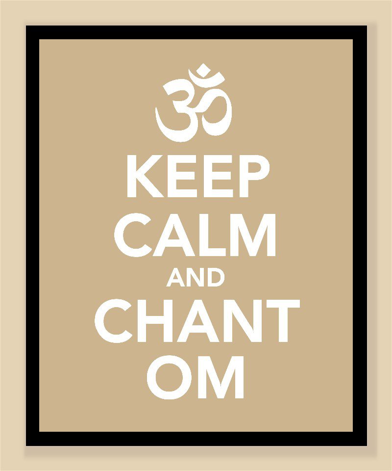 Keep Calm and Chant Om Print Keep Calm and Chant Om Print