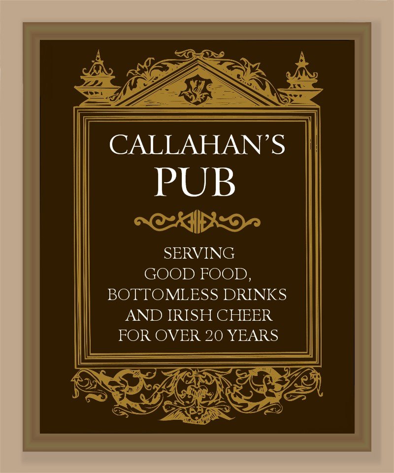 Personalized pub print for your home or man cave
