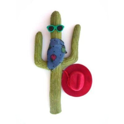 Wild West Cactus Antenna - Red- Cowboy Cactus Antenna