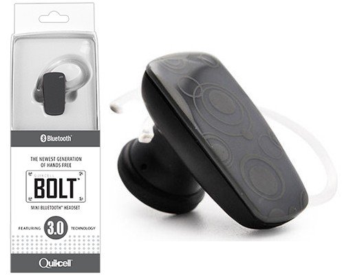 Slate Quikcell Bolt mini Bluetooth Headset 3.0 Technology
