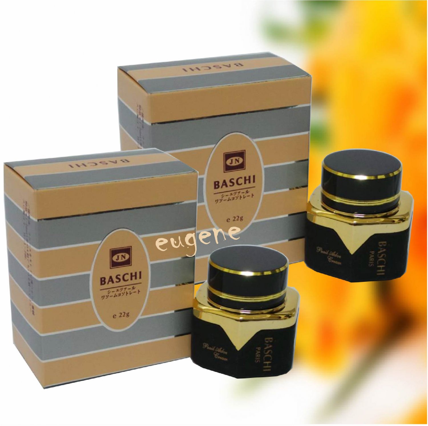 1 Big Set of Baschi Whitening Day/Night Cream 22g reduce acne and freckles