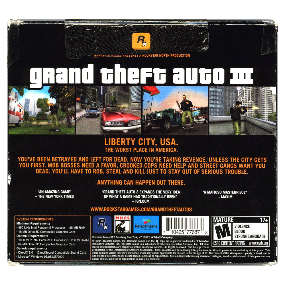 Grand Theft Auto III [PC Game]