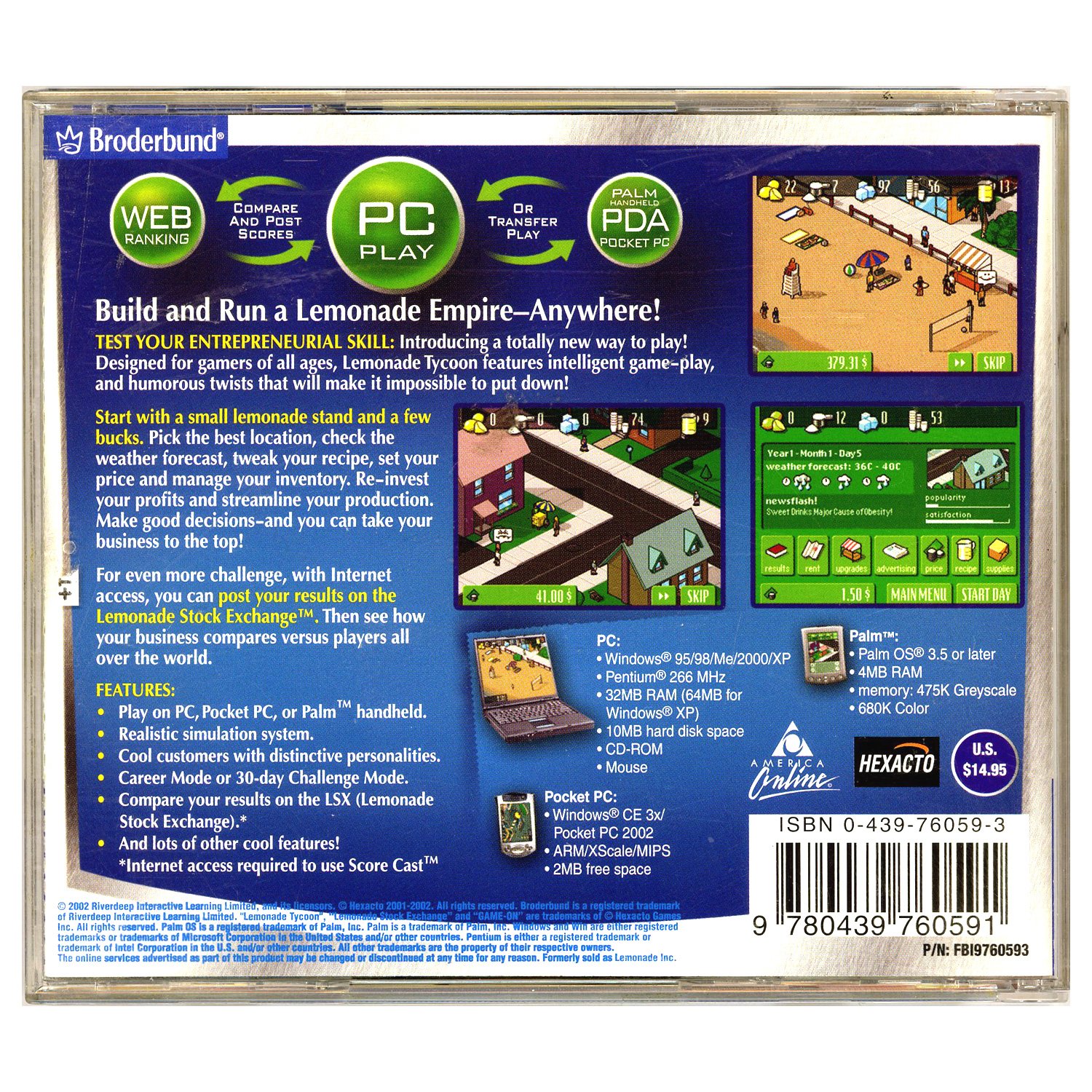 Lemonade Tycoon [Hybrid Palm/Pocket PC] [Mobile Game]