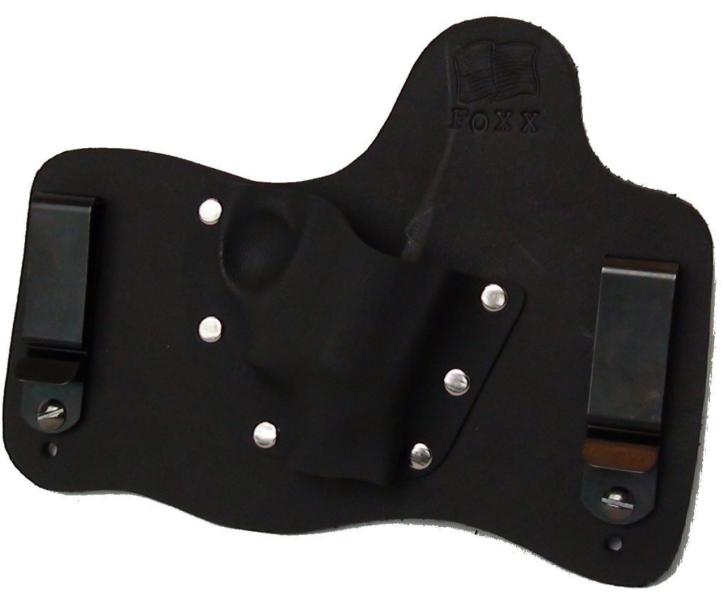 FoxX Leather & Kydex IWB Hybrid Holster Smith & Wesson J-Frame Revolver ...