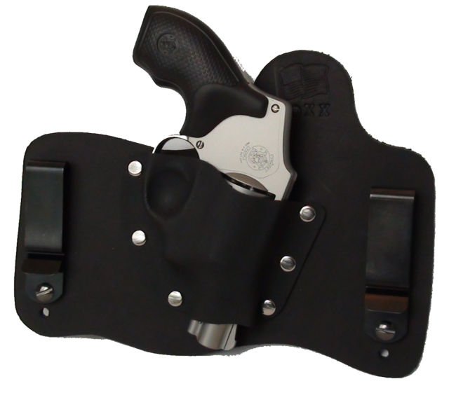 FoxX Leather & Kydex IWB Hybrid Holster Smith & Wesson J-Frame Revolver ...