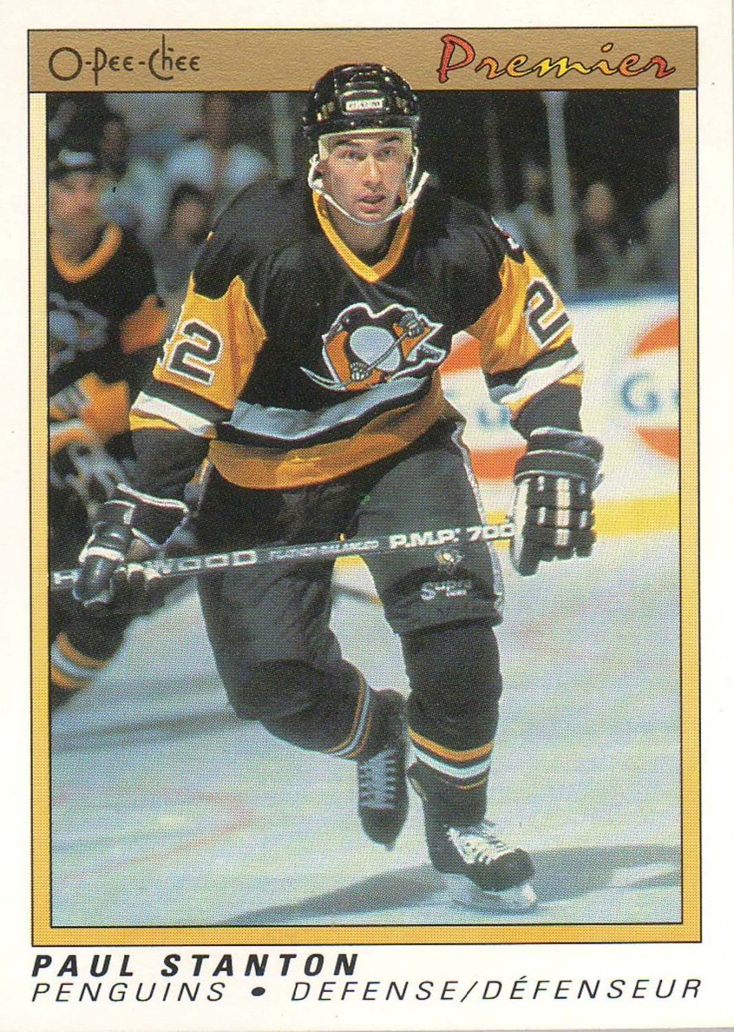 1990-91 O-Pee-Chee Premier #110 - Paul Stanton RC - Pittsburgh Penguins