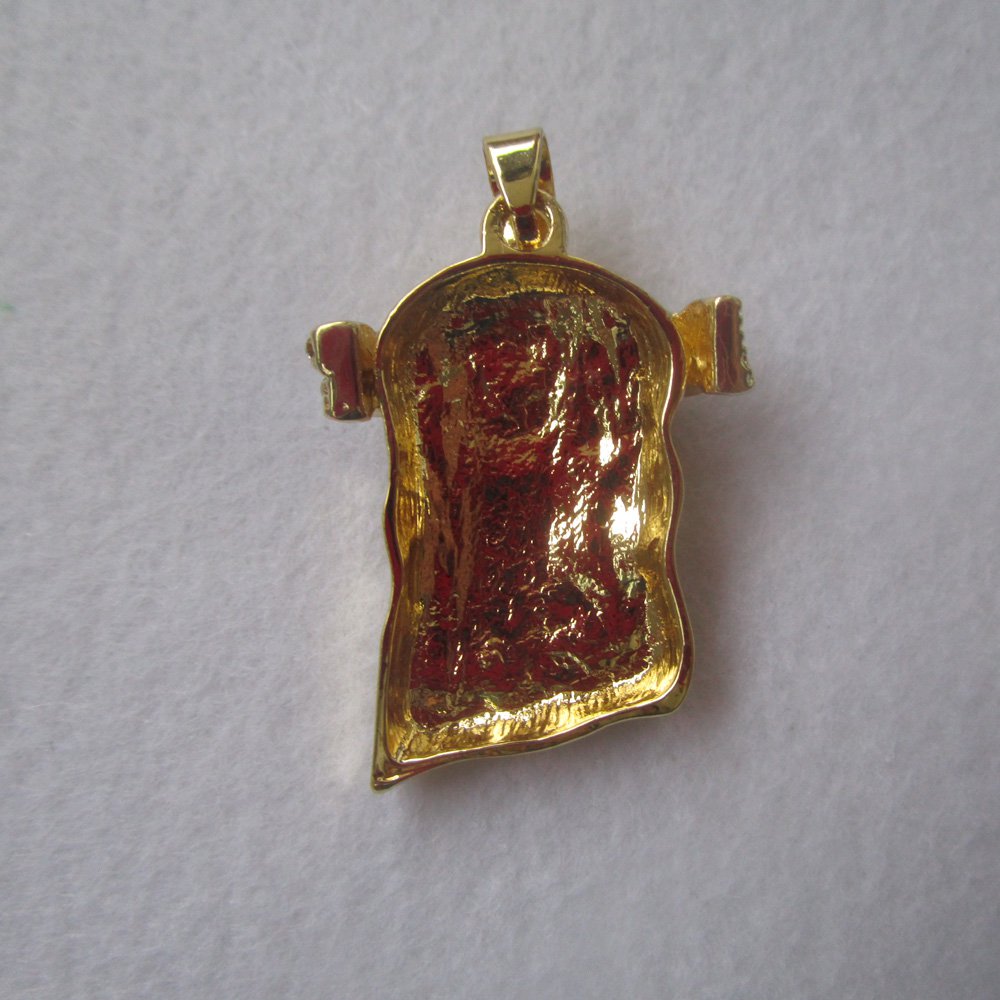 Iced Out Ski Mask Jesus With 14K Gold Plated Cuban Crown Gold Plating