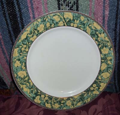 Yellow Vines & Fowers Dinner Plate by Allied Designs