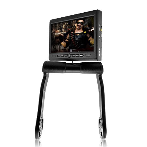 8.5 Inch TFT LCD Armrest Monitor With Built-In DVD Player - Black